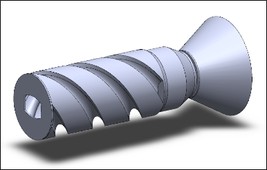 Geometría CAD del modelo helicoidal - Revista El Tranvía